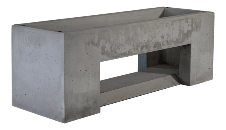 Betonnen uitstroombak 1000x1000x900 pvc sparing divers - Zeus Beton